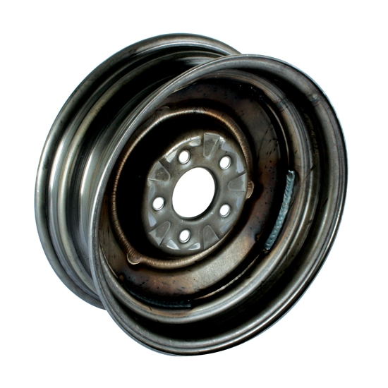 O/E Style Hot Rod Steel 15 Inch Wheel, Raw Finish, 15 x 5, 5 on 4-3/4