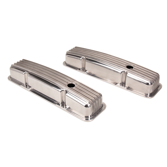 Short Finned Small Block Chevy Valve Covers w/Holes | eBay