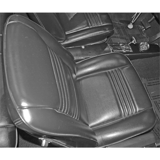 Parts Unlimited 67AS10U Bucket Seat Upholstery 67 Chevelle BLK Pair | eBay